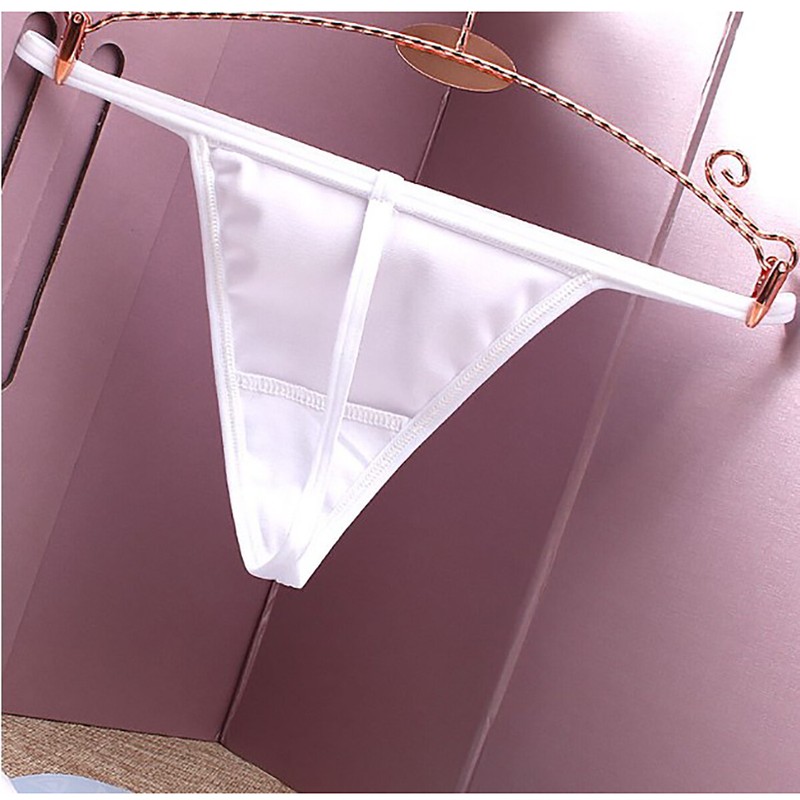 Womens Silky Satin G-String Thongs Panties Sexy T-back Underwear Bikini ...