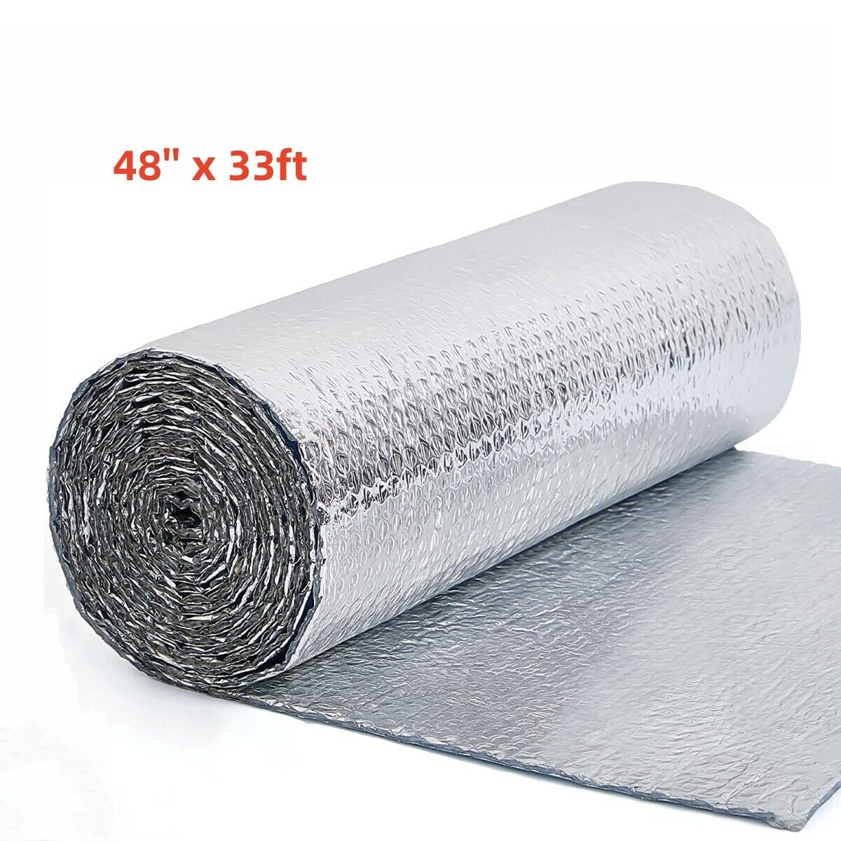 400SF Reflective Foil Insulation Roll Bubble Reflectix 4FT X 100FT ...