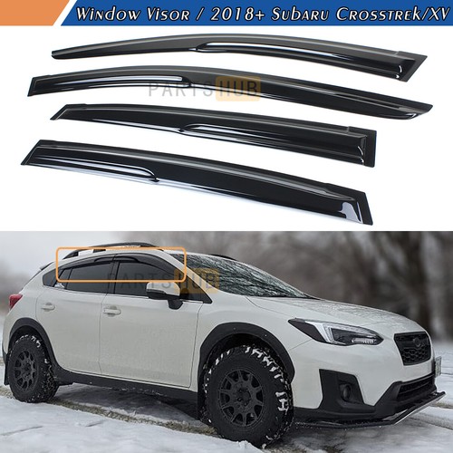 For 2018 2023 Subaru Crosstrek XV 3D Wavy Mugen Style Window Visors Rain Guards eBay