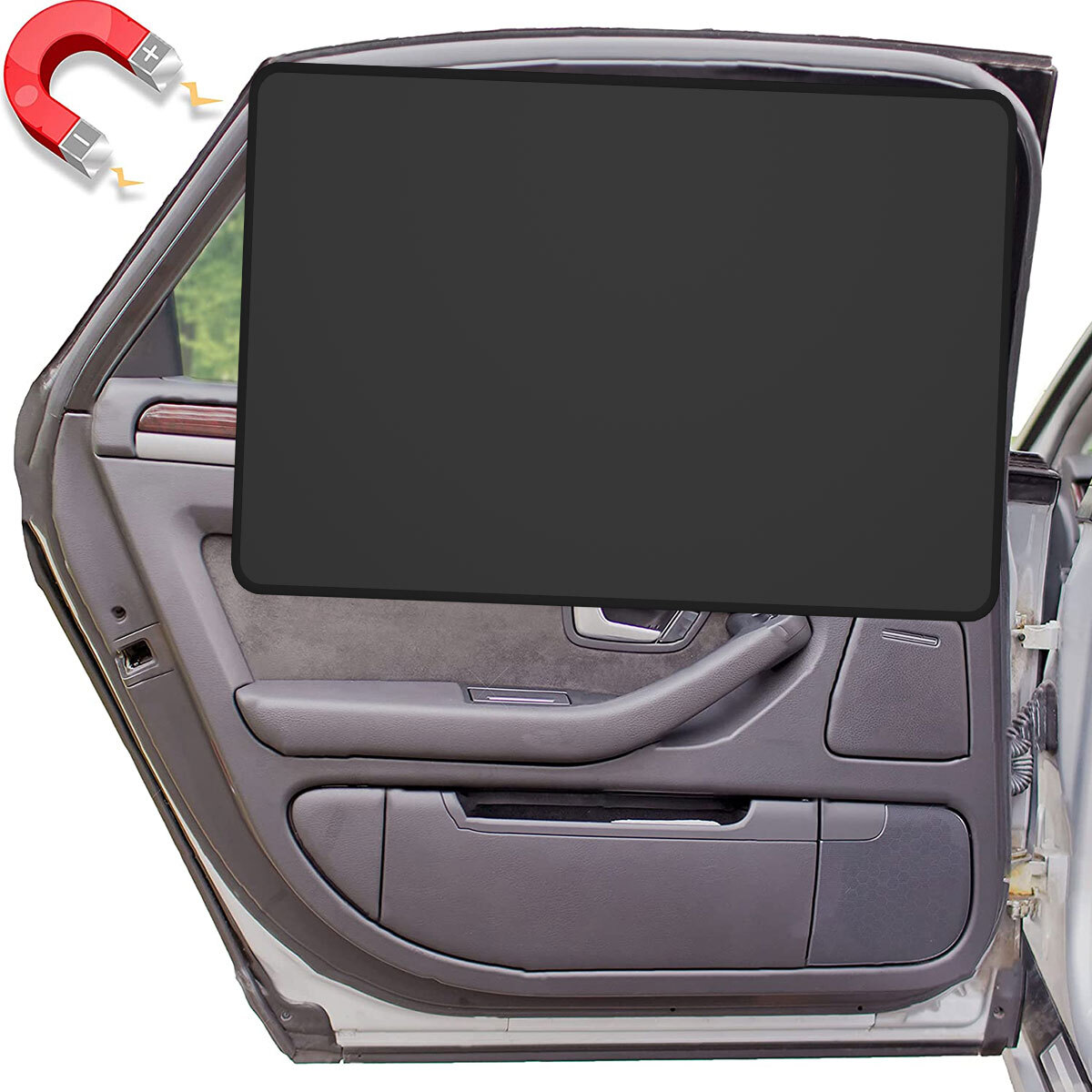 Car Window Shade with Magnet UV Blocking Car Sunshade Heat Proof ...
