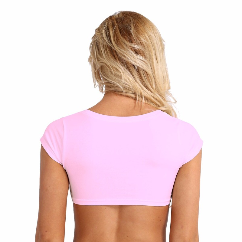 Damen Sehr Kurz Crop Top Bauchfrei T Shirt Mini Bh Weste Oberteile