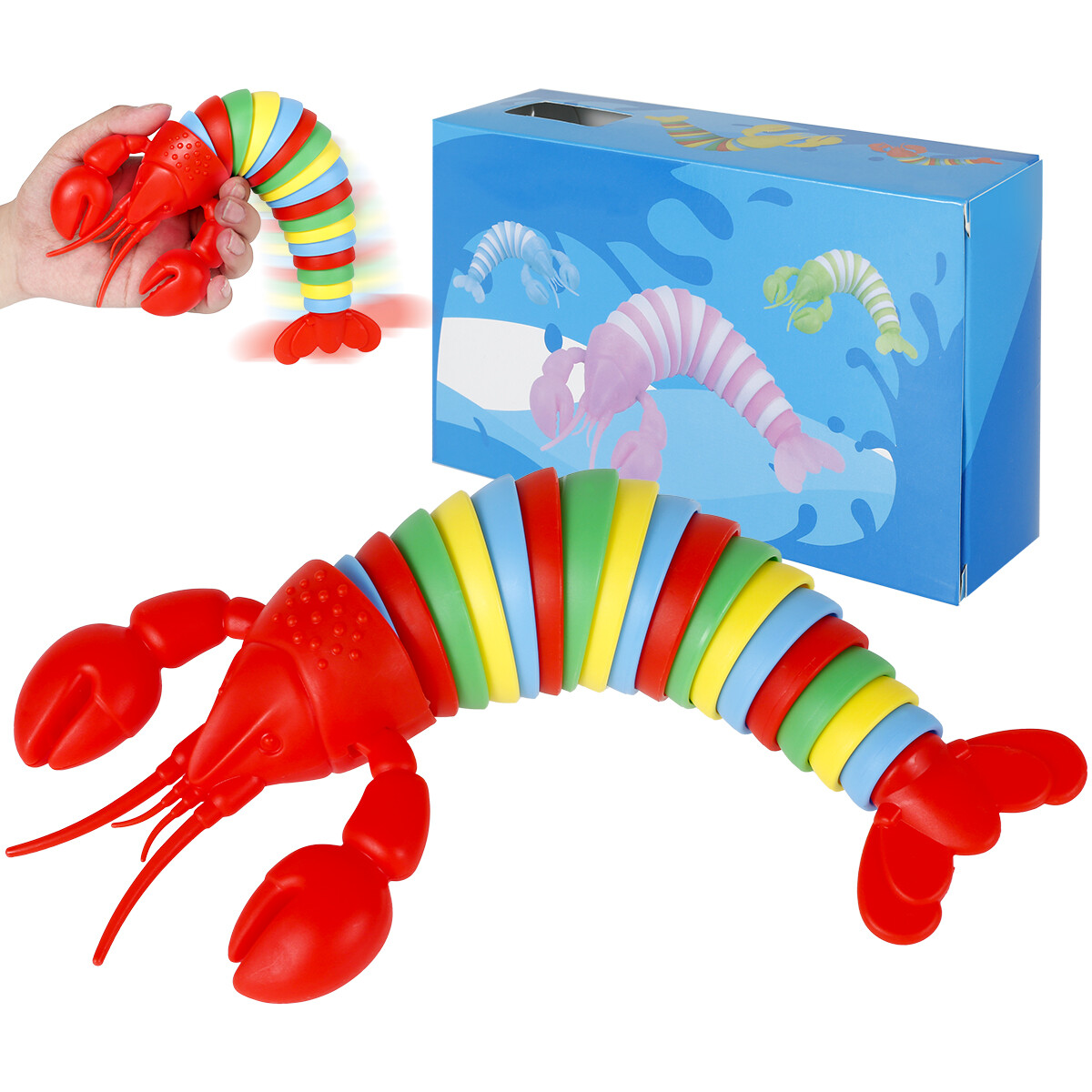Lobster Toy 3D Printed Articulated Sensory Lobster Toy for ADHD and ...