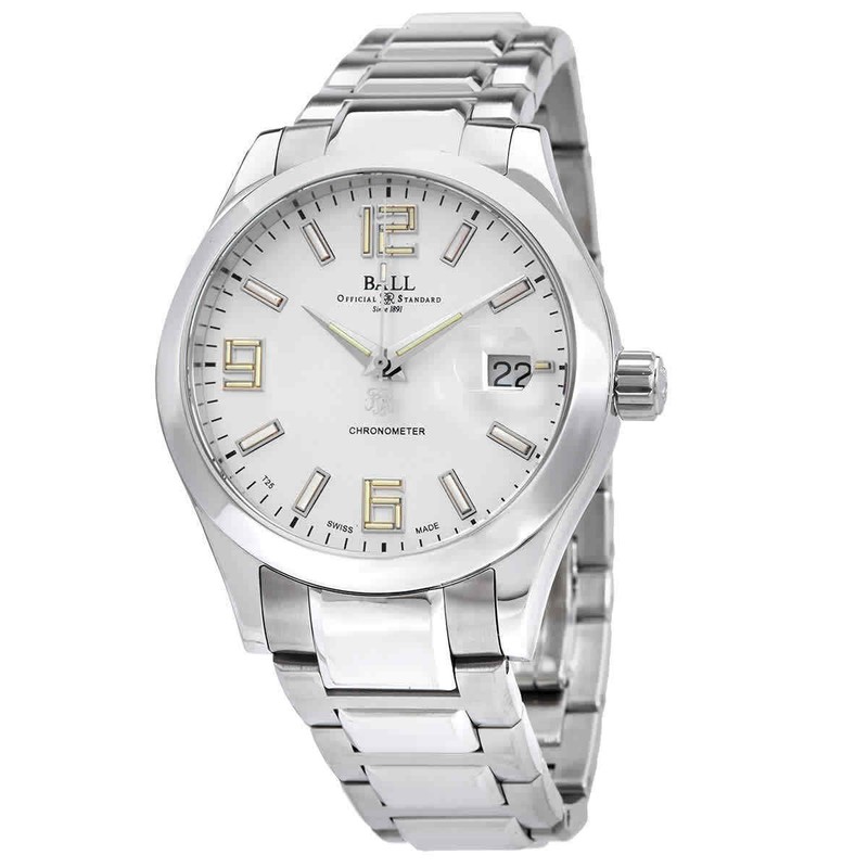 Ball Engineer II Pioneer Automatic Chronometer Silver Dial Men Watch
