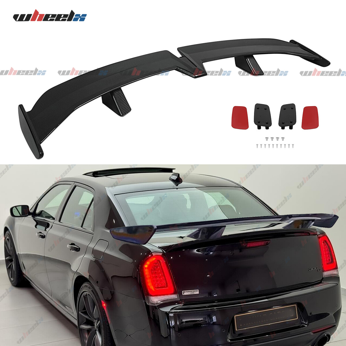 55" For Chrysler 300 300S 2011-2023 Carbon Fiber Style Trunk Rear ...