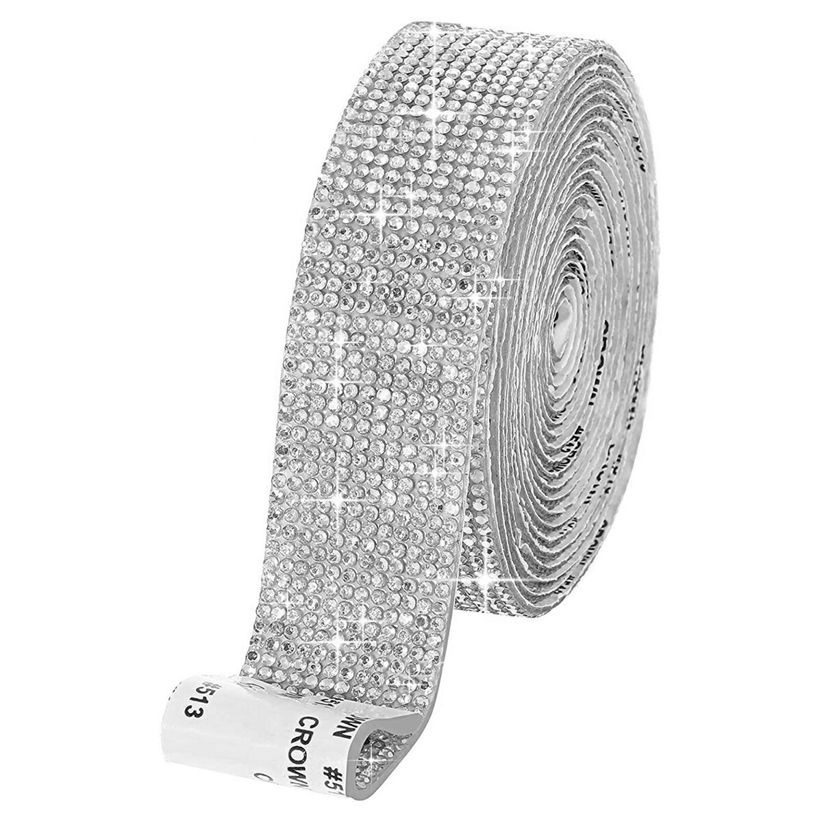 1 Roll Self-Adhesive Crystal Rhinestones Tape Crystal Diamond Tape DIY ...