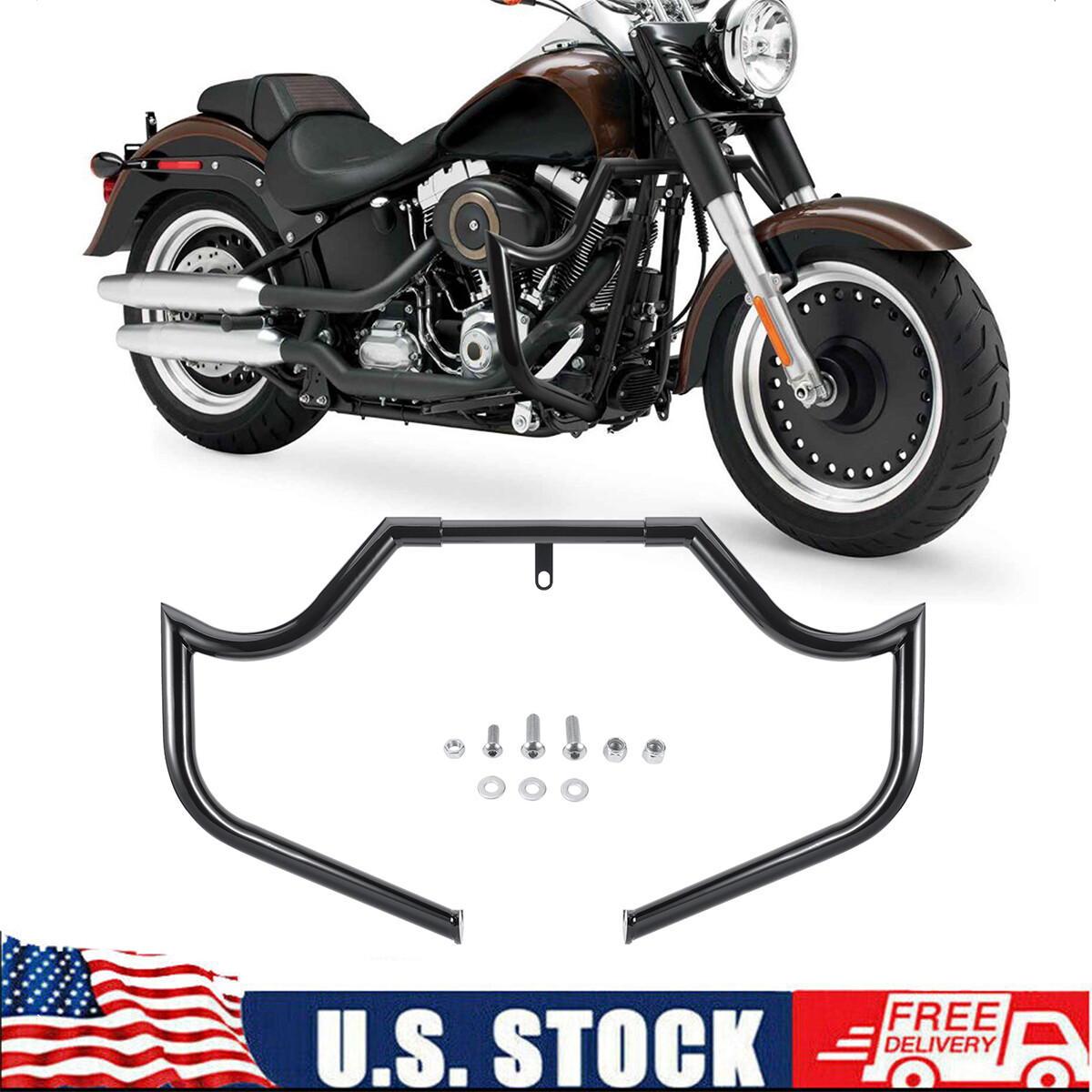 Engine Guard Highway Crash Bar For Harley Softail FXST FLSL Deluxe FLDE ...