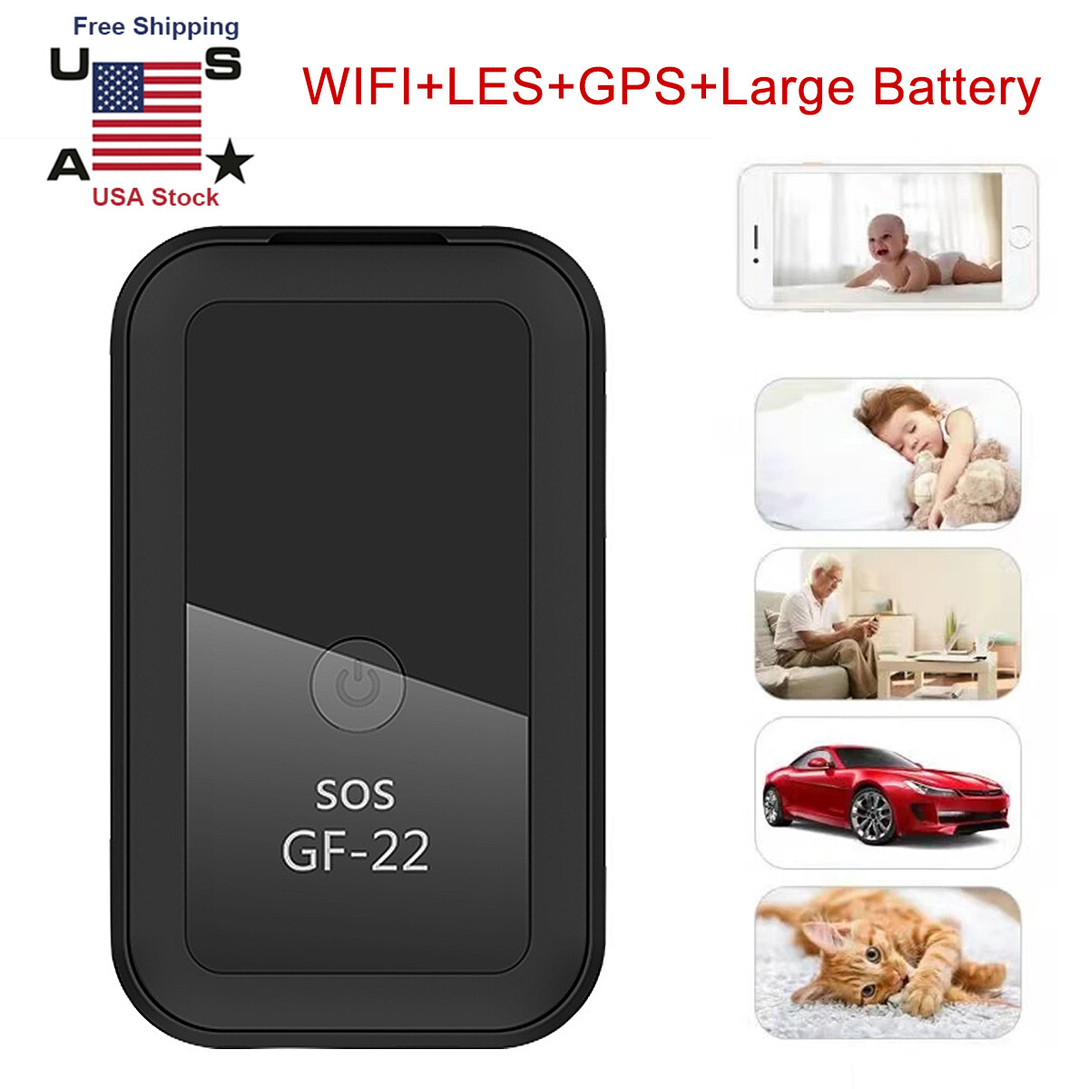 GF22 Magnetic GSM Mini GPS Tracker Real Time Tracking Locator Device forvehicle^のeBay公認海外通販｜セカイモン