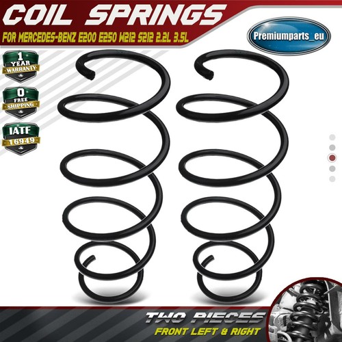 2x Coil Springs Front Suspension for Mercedes-Benz E200 E250 W212 S212 ...