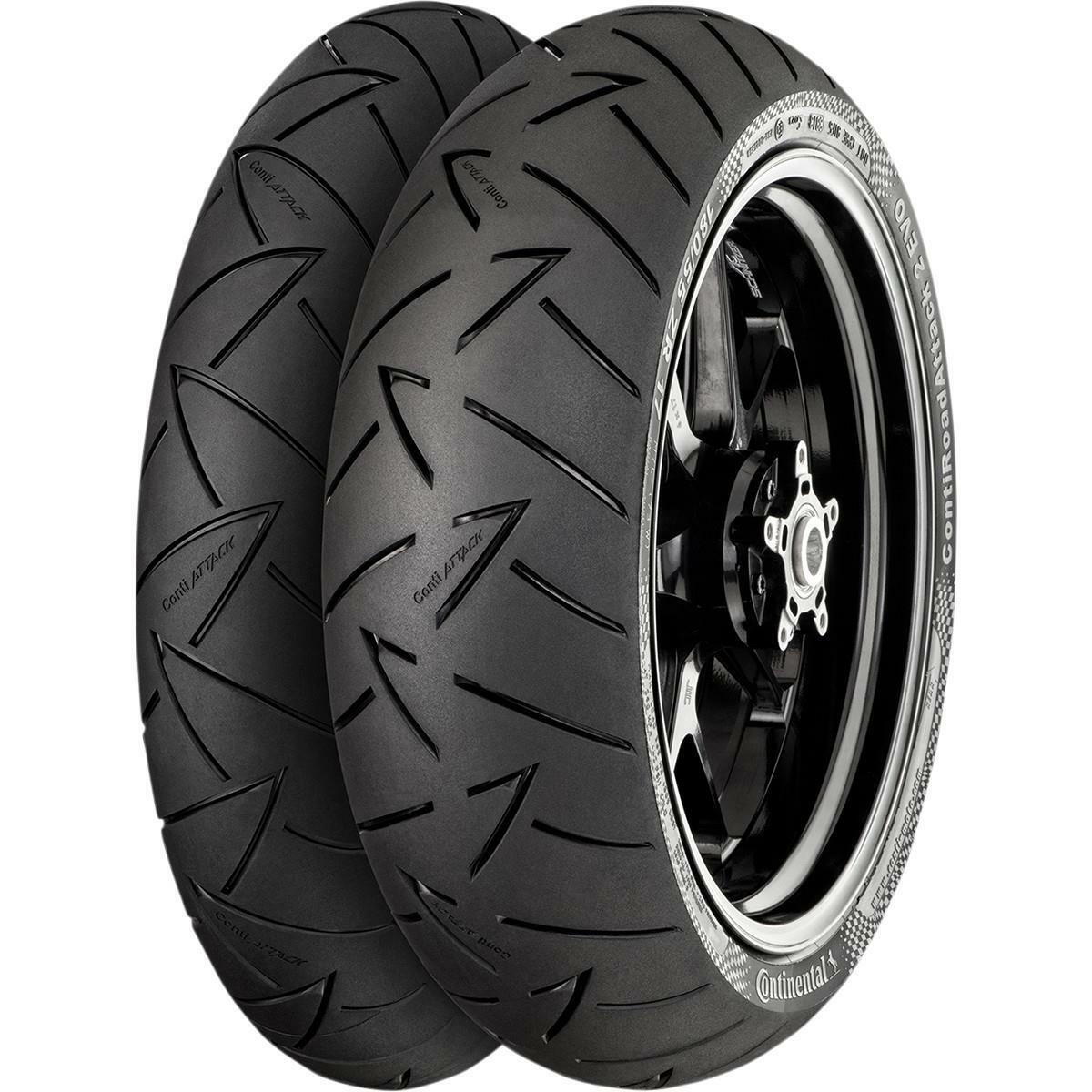 Continental - 02440560000 - Conti Road Attack 2 Front Tire, 120/70ZR18 ...