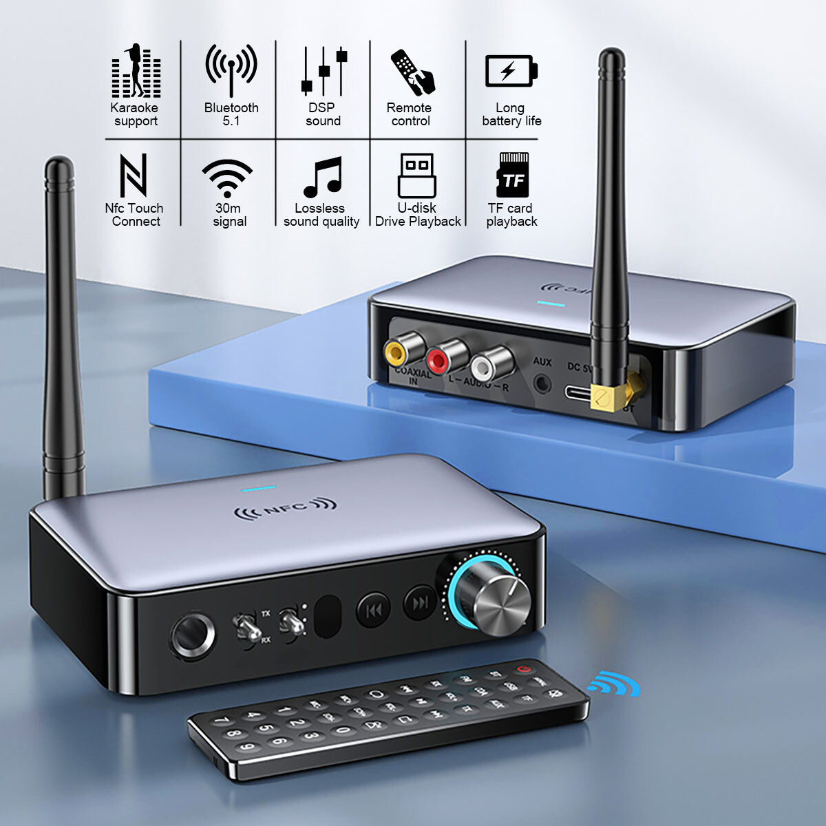 Audio Adapter | 2023 Long Range Bluetooth Transmitter Receiver For Tv ...