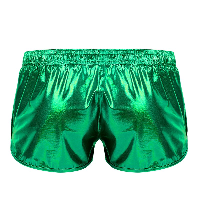 Sexy Men's Metallic Shiny Underwear Boxer Briefs Shorts Swim Trunks ...