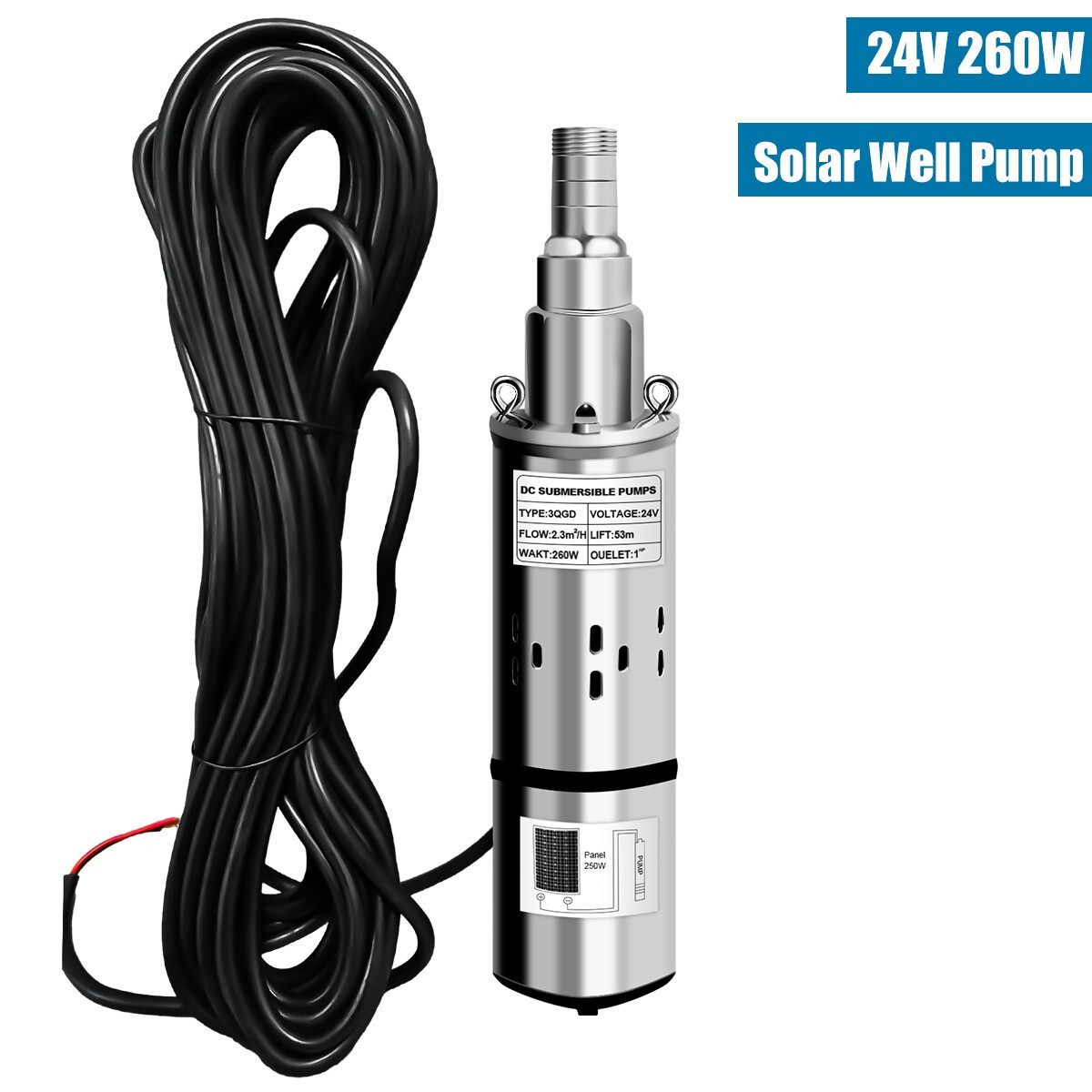 24v Submersible Deep Dc Solar Well Water Pump | Well-pumps