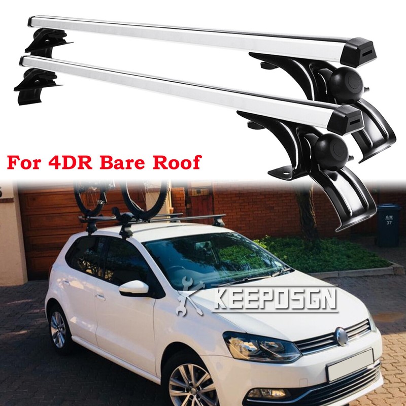 For VW POLO Golf Jetta Bare Top Roof Rack Cross Bars Luggage Cargo Kayak Carrier