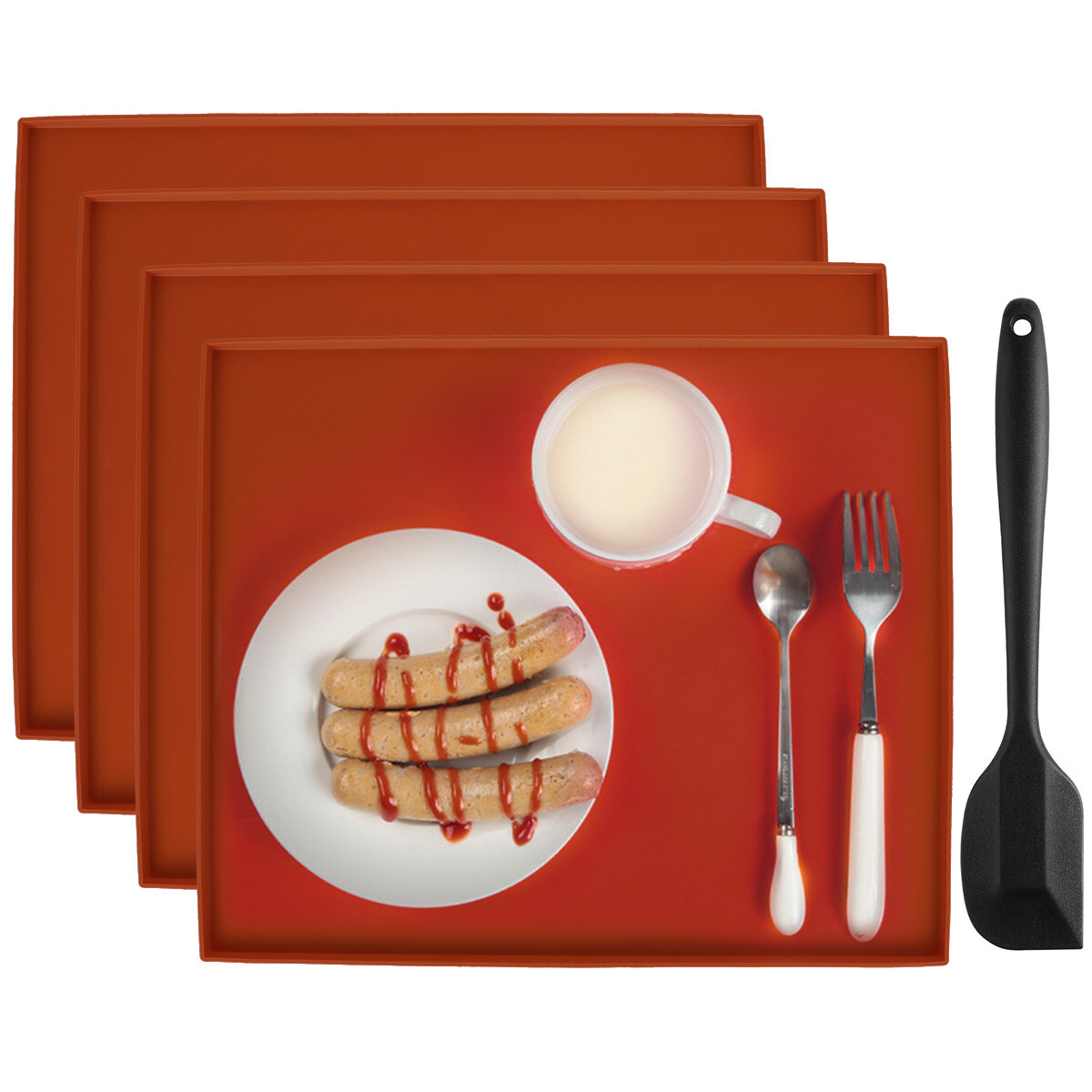 4pcs Silicone Dehydrator Mats Non-stick Multifunctional Dehydrator ...