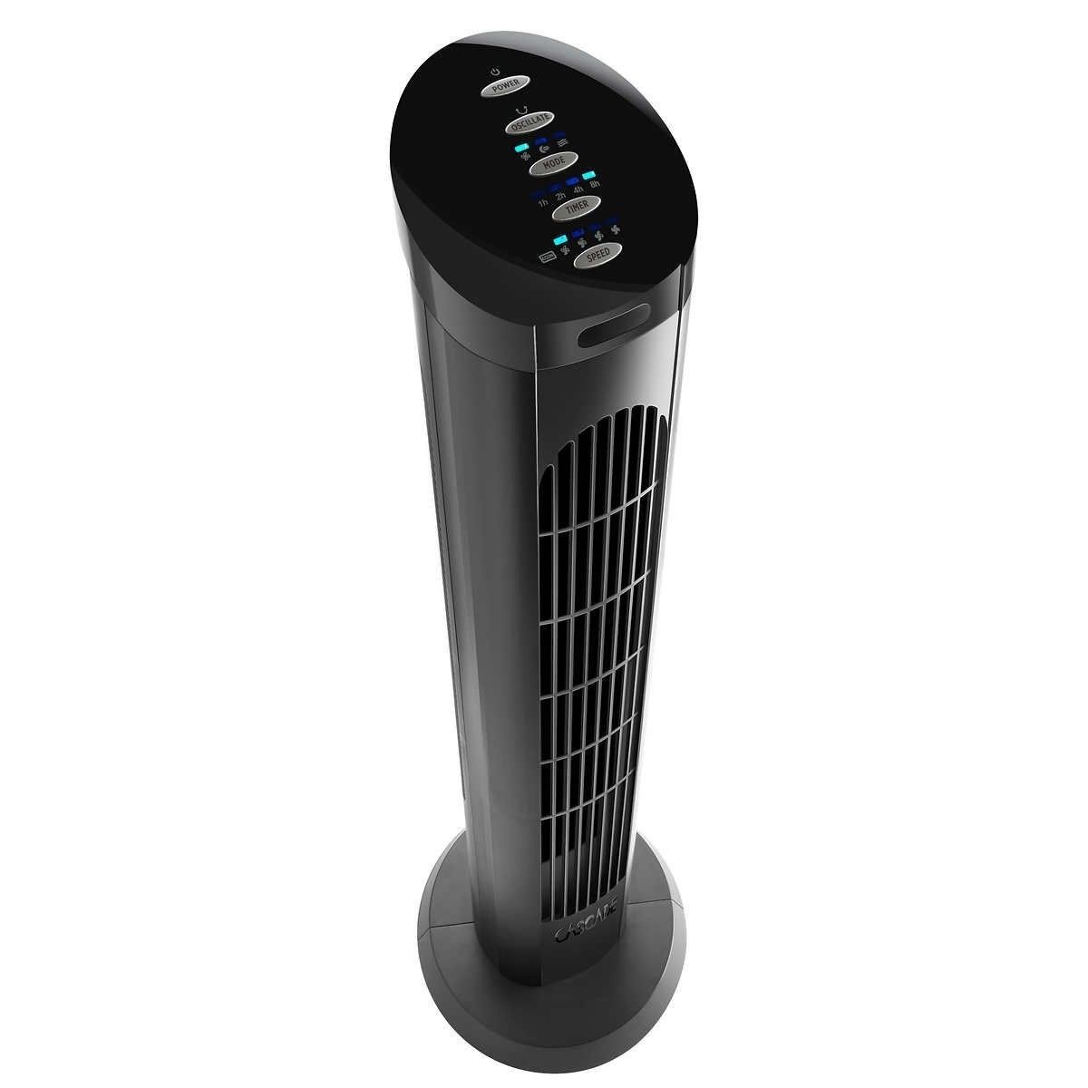 Cascade 40" 4-speed and 3 Unique Wind Modes Oscillating Tower Fan With ...