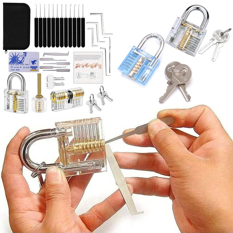 1/34x Single Hook Lock Set Key Transparente Extractor Praxis ...