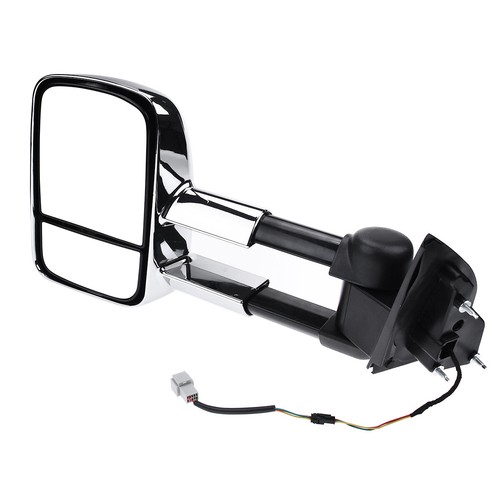 2x Chrome Extendable Towing Mirror for Ford Ranger PX Ute Everest UA ...