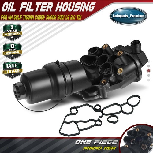 Oil Filter Housing & Gasket for Audi A3 A4 VW Golf Jetta Passat 2.0L ...