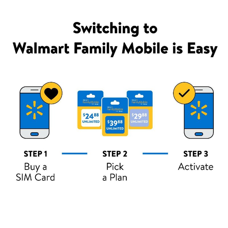 Купить SIM- карты walmart family mobile bring your own phone sim kit ...