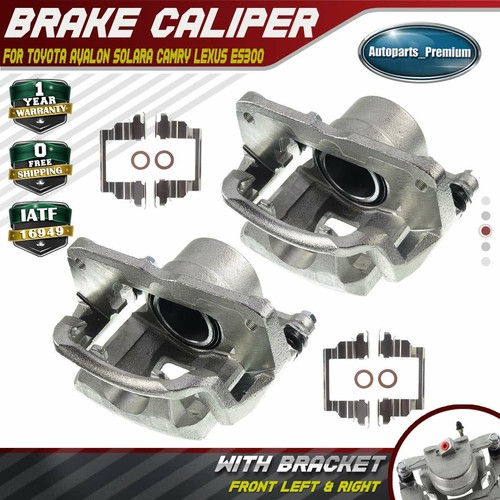 2x Brake Calipers for Toyota Camry Avalon Lexus ES300 V6 3.0L Front ...