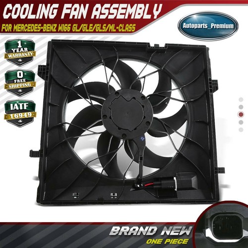 Radiator Cooling Fan Assembly 600W for Benz W166 X166 GL ML-Series ...