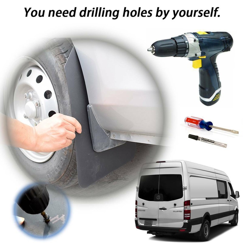 Splash Guards For Mercedes Benz Sprinter Mudflaps Mud Flaps Mudguards W ...