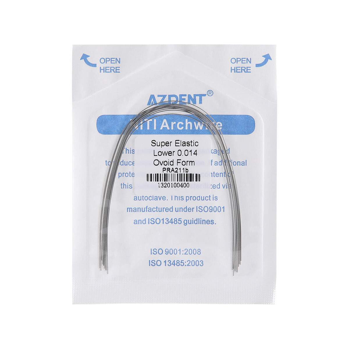 AZDENT Dental Orthodontics Brackets Braces /Supper Elastic Niti Round ...