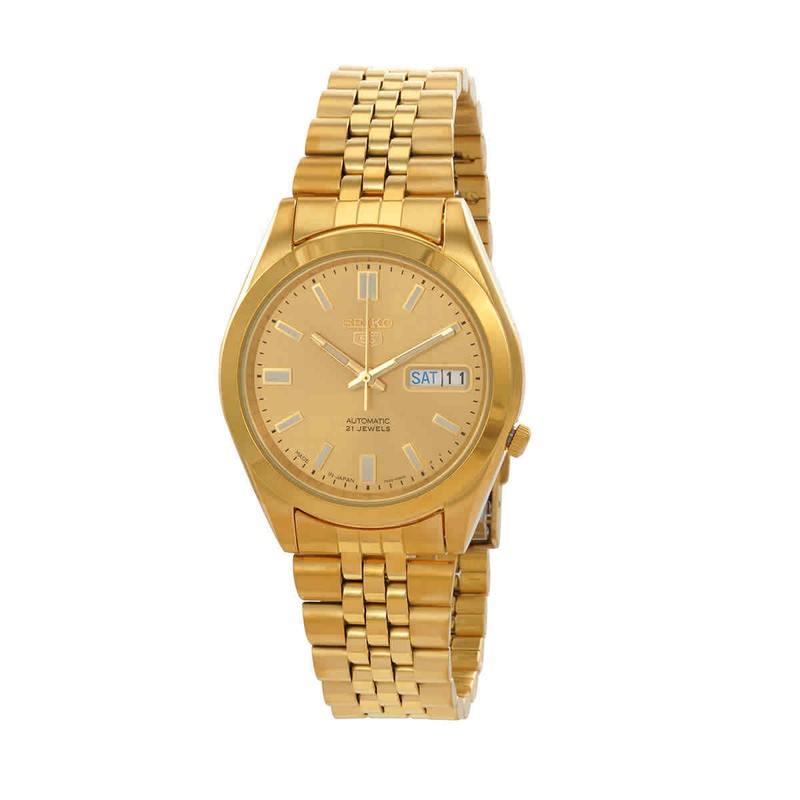 Seiko seiko 5 Automatic Gold Dial Men Watch SNKF90J1