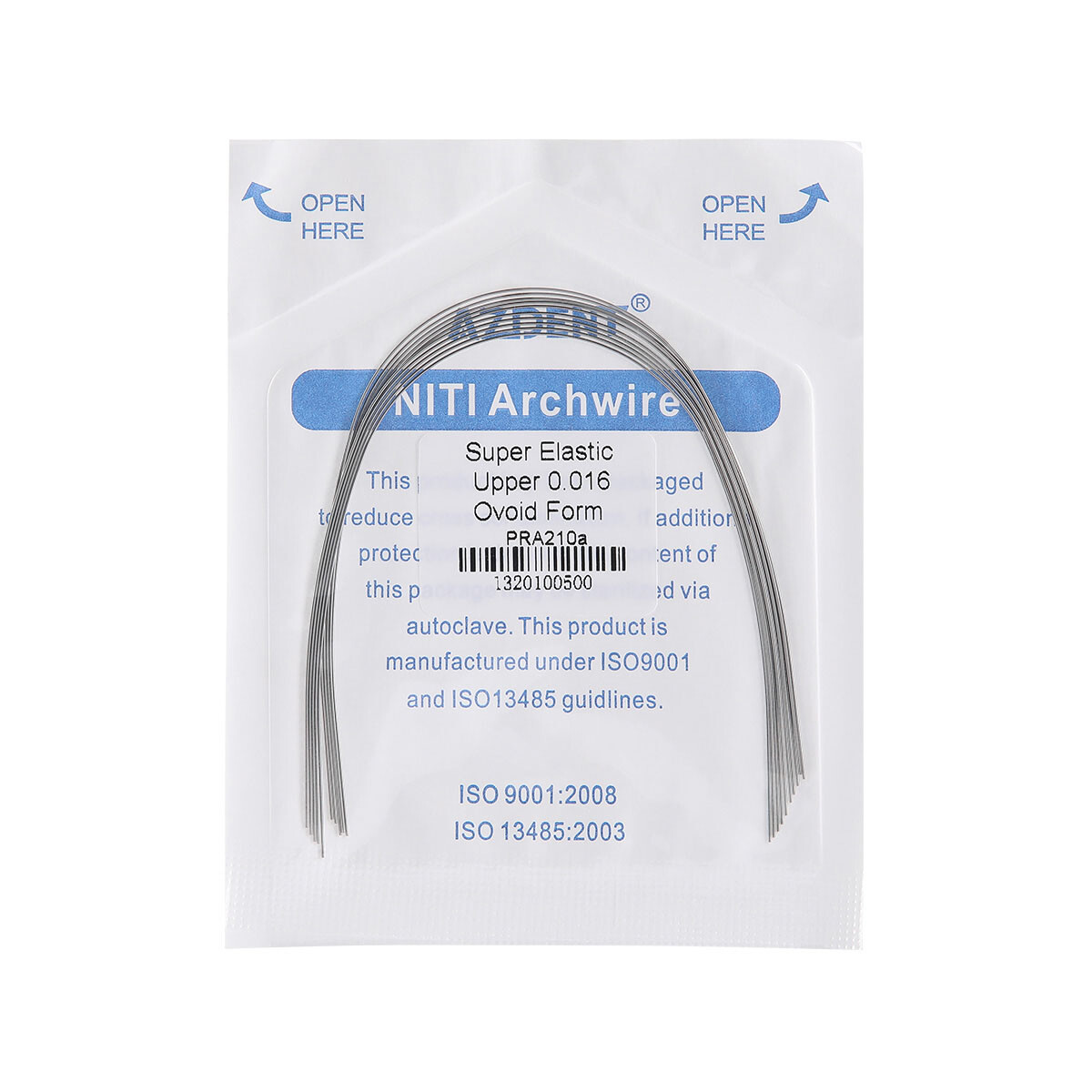 AZDENT Dental Orthodontics Brackets Braces /Supper Elastic Niti Round ...
