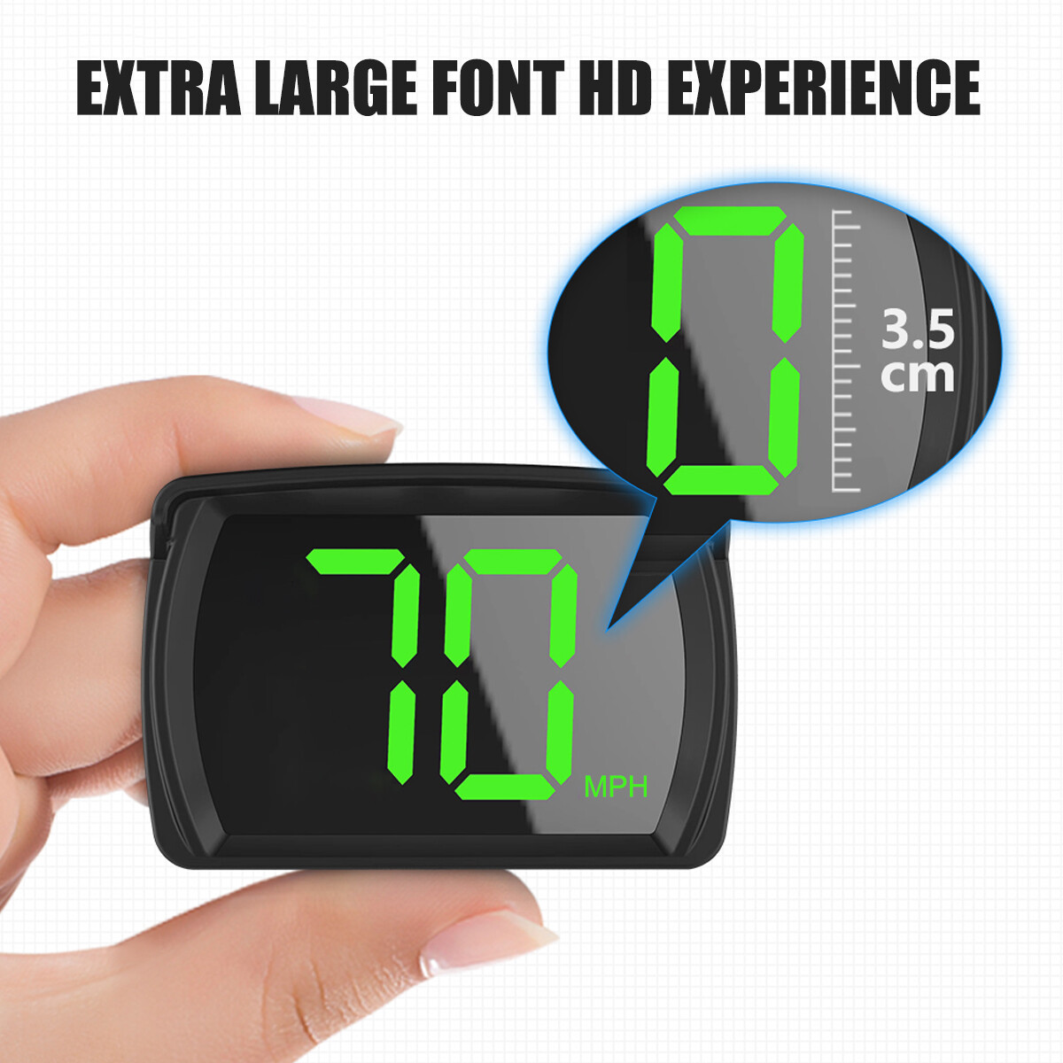 HUD GPS Head Up Display Speedometer Odometer Car Digital Speed MPH ...