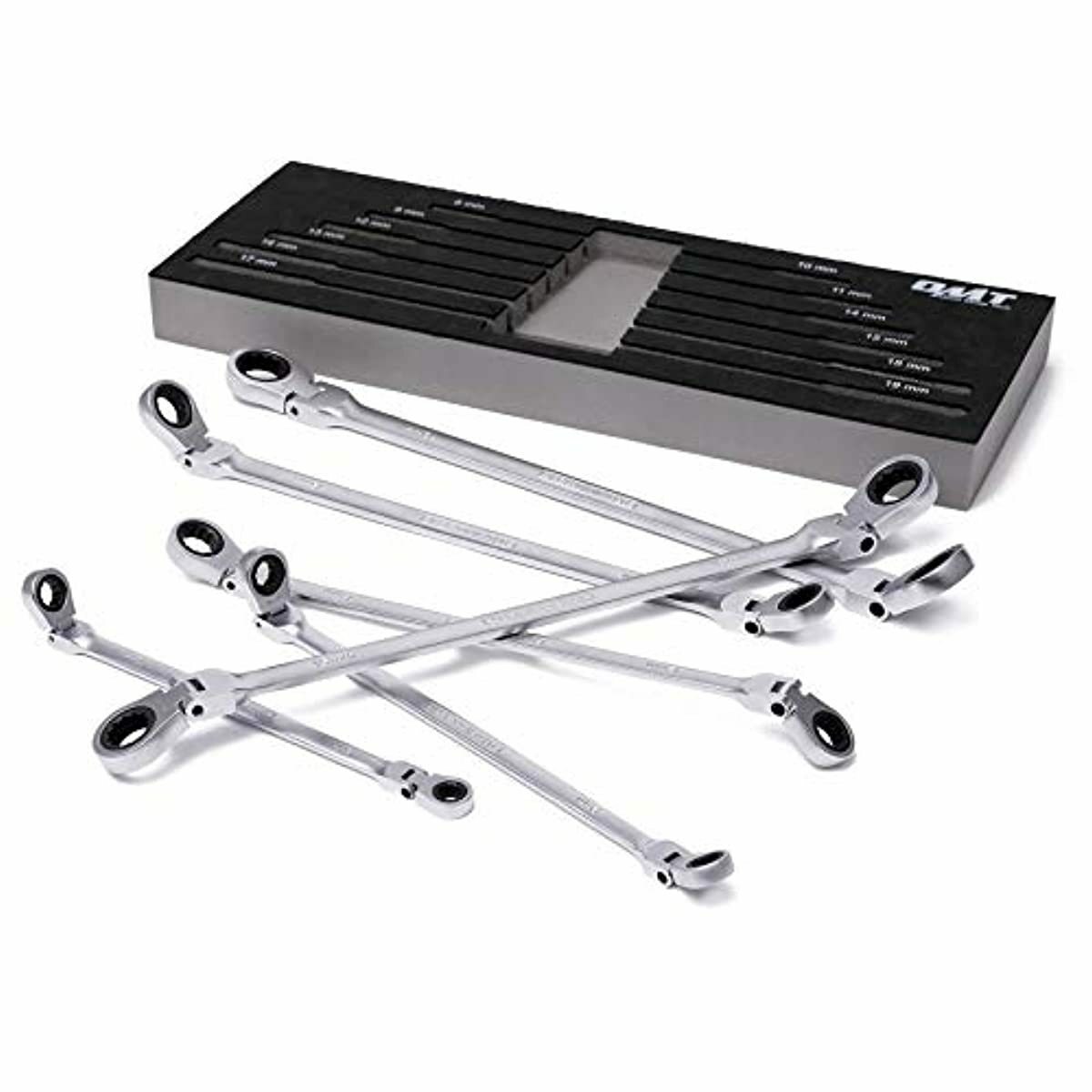 Motor Mechanic Tight Ratchet Wrench Set Extra Long Reach 6 Pc Metric ...