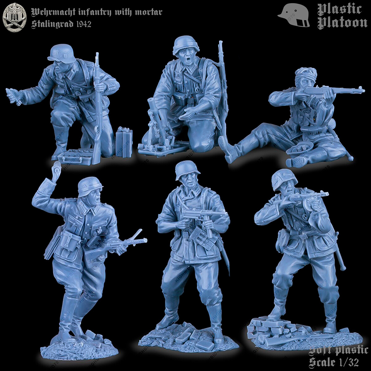 Купить Игрушечный солдатик Plastic Platoon Toy Soldier Wehrmacht ...