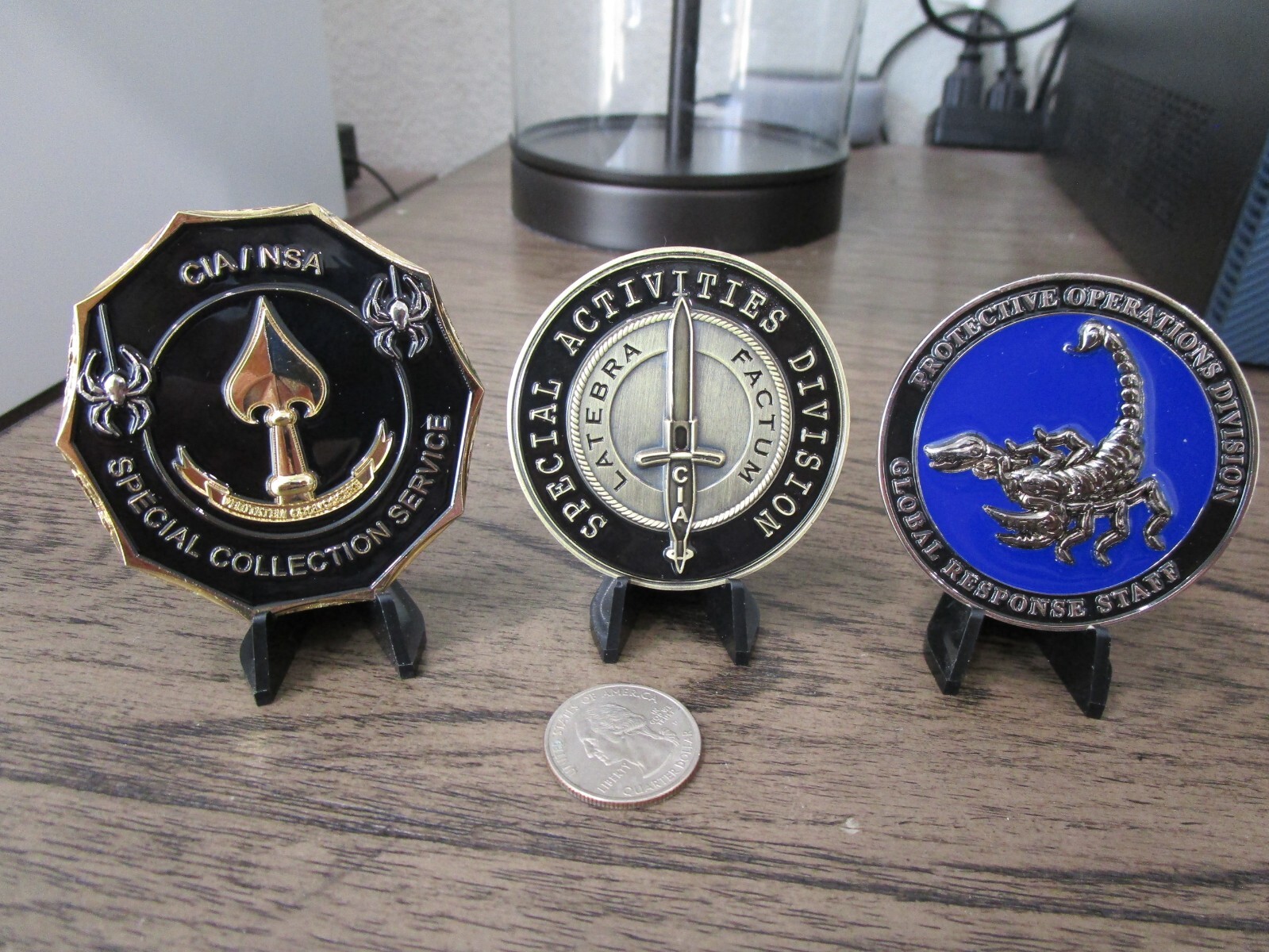 3 CIA Challenge Coins GRS Global Response Staff SAD Special 3 CIA Challenge Coins GRS Global Response Staff SAD Special