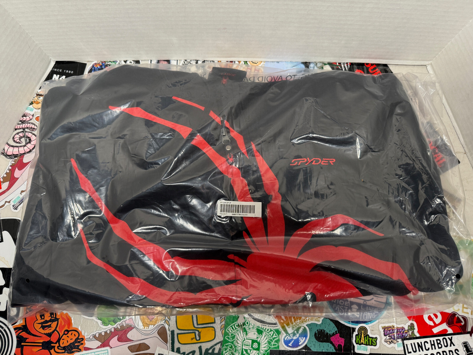 Supreme Spyder Zip Up Hooded Sweatshirt Black - Size Large Supreme Spyder Zip Up Hooded Sweatshirt Black - Size Large