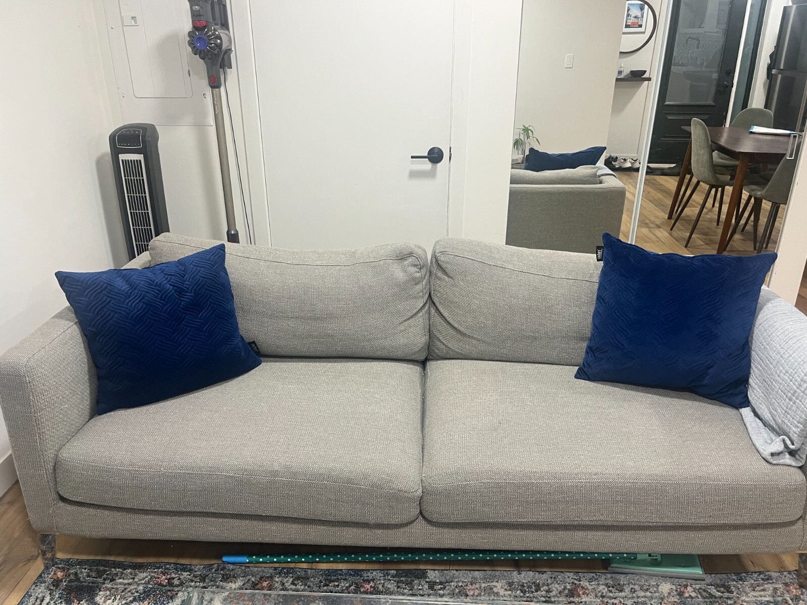 STRUCTUBE Gray Couch with Metal Legs Excellent Conditions eBay