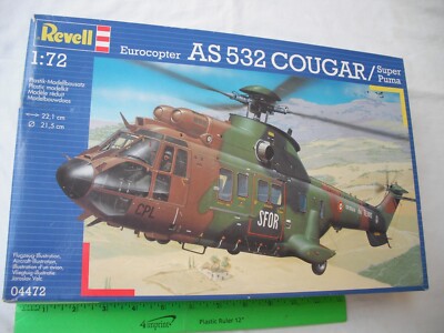Revell 04472 Eurocopter AS 532 Cougar,Super Puma,HeliCopter Model Kit,1 ...