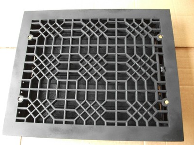 Heating Grates & Vents - Antique Cast Iron Floor Furnace Grate - Vatican
