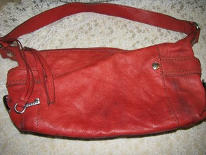 Fossil Red Leather Shoulder Bag | Paul Smith
