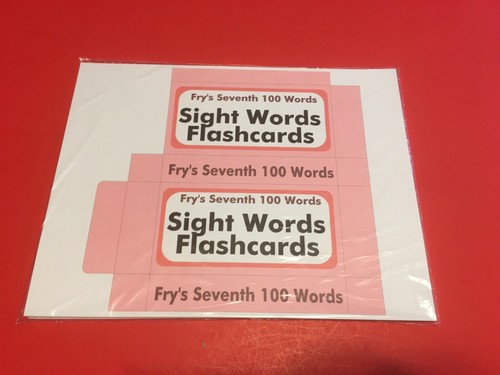 Fry's Seventh Hundred Words - PRINTED & UNCUT - Sight Word Flash Cardsの ...