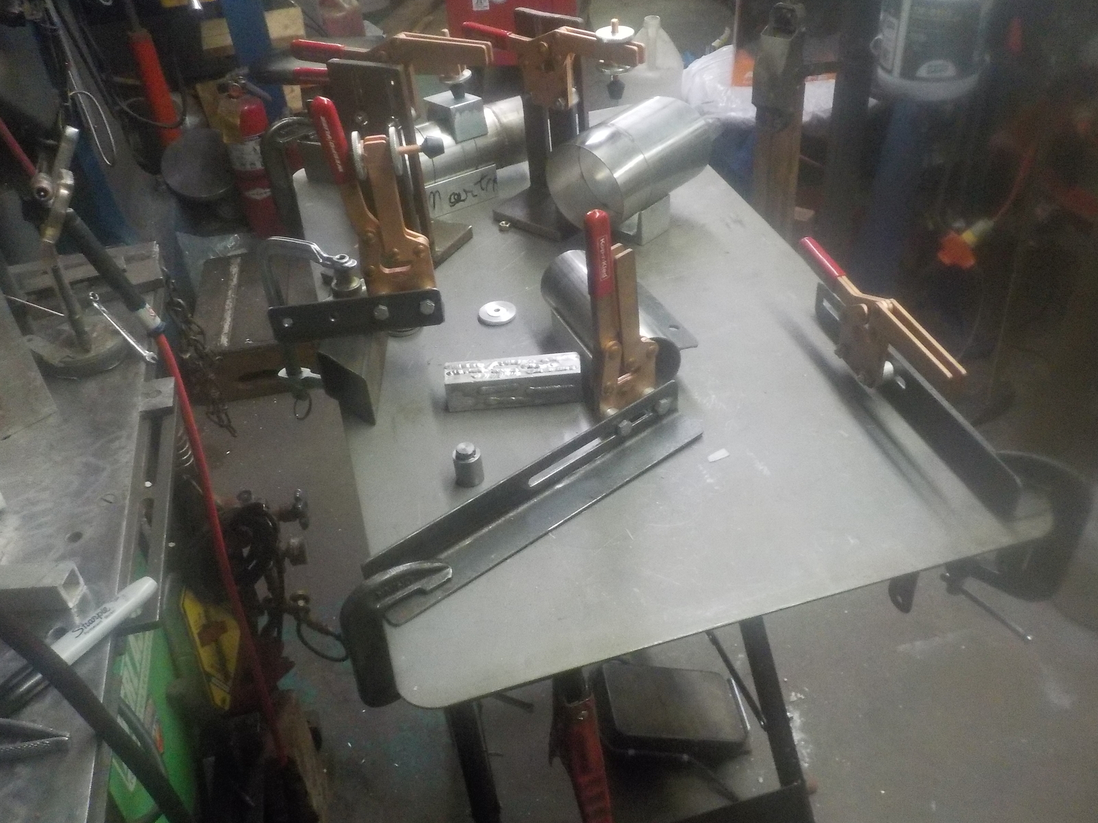 Hobart Steel Folding Welding Table eBay