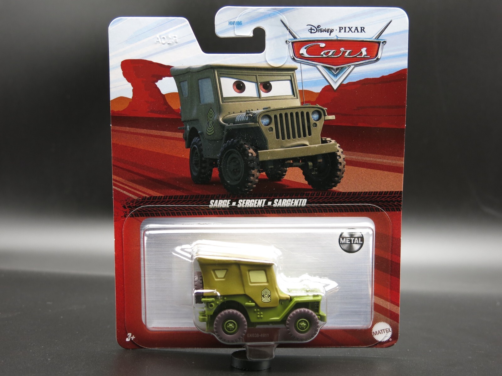 NEW 2022 DISNEY PIXAR CARS SARGE MILITARY JEEP HHV86 1:55 SCALE DIECAST ...