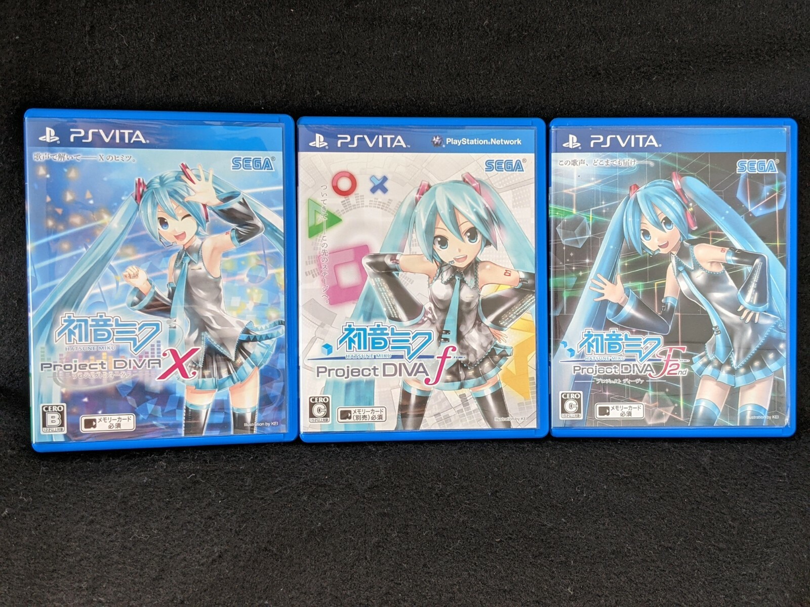 PS VITA Hatsune Miku Project DIVA f f 2nd & X 3 Games Set PS VITA Hatsune Miku Project DIVA f f 2nd & X 3 Games Set