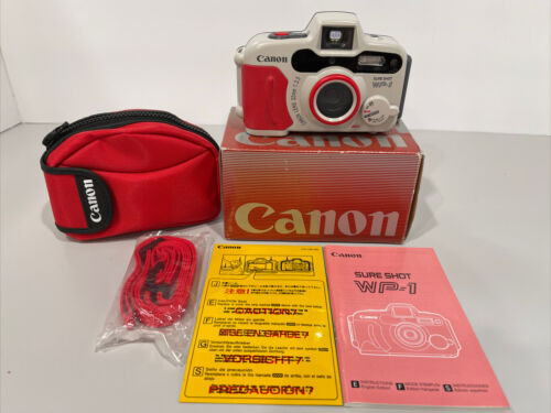 Canon Sure Shot WP-1 35mm Film Camera w/ Strap, Case, Box Canon Sure Shot WP-1 35mm Film Camera w/ Strap, Case, Box