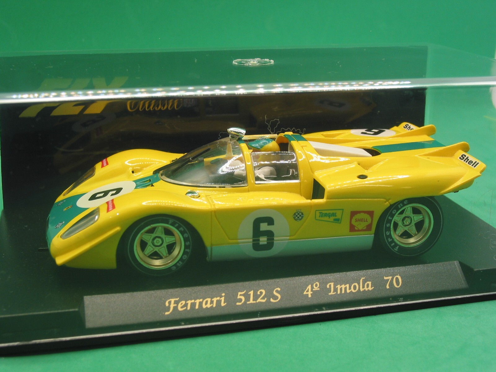 FLY 1/32ND SLOT CAR C2 FERRARI 512S YELLOW #6 IMOLA 1970 BNIBのeBay公認海外 ...