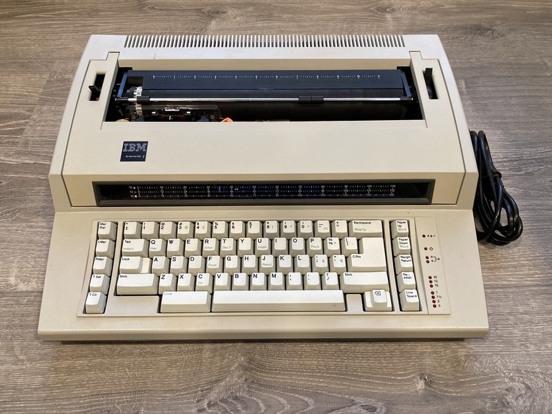 IBM typewriter photos of IBM 1 by year then serial number by date