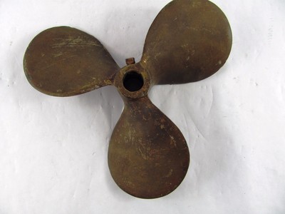 Propellers - Vintage Brass Boat Propeller Nautical