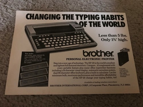 1983 Brother EP-20 on the Typewriter Database