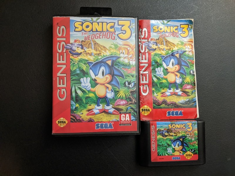 Sonic the Hedgehog 3 Sega Genesis EXMT- condition COMPLETE n box ...
