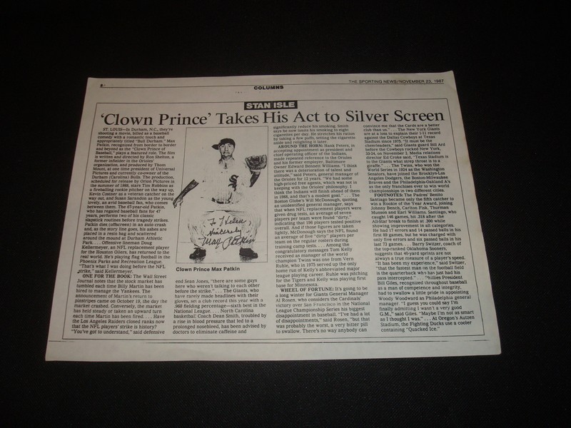 Max Patkin Baseball Card Database - Newest Products will be shown first ...