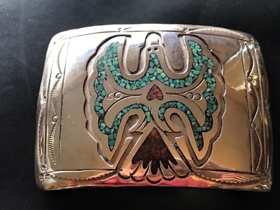 Sterling Silver Native American Turquoise Bird J Nezzie Belt Sterling Silver Native American Turquoise Bird J Nezzie Belt